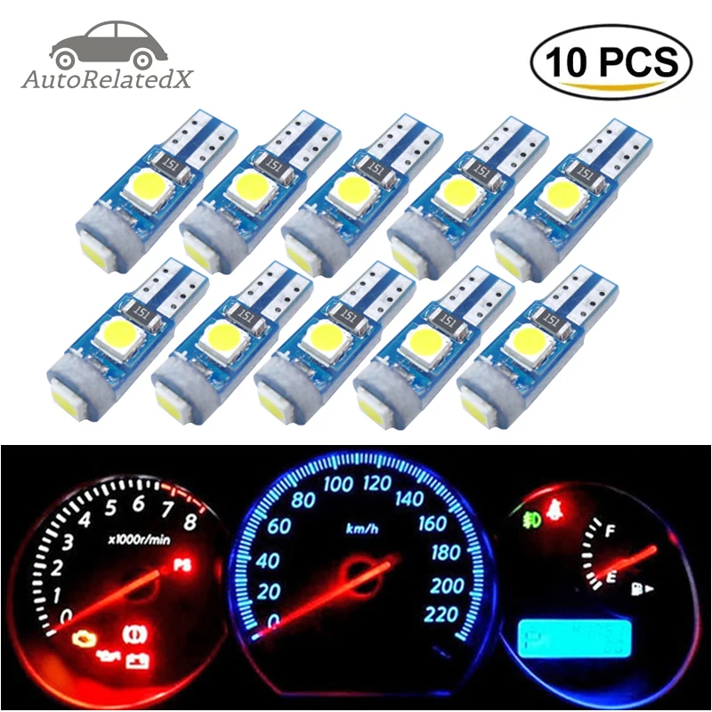10pcs-T5-Led-Bulb-Car-Interior-Dashboard-Lights-Warming-Indicator-Lamp ...