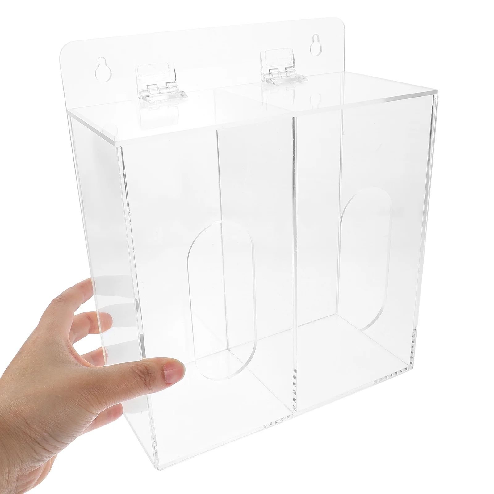 2-3-Grid-Mask-Dispenser-Acrylic-Mask-Storage-Box-Disposable-Glove ...