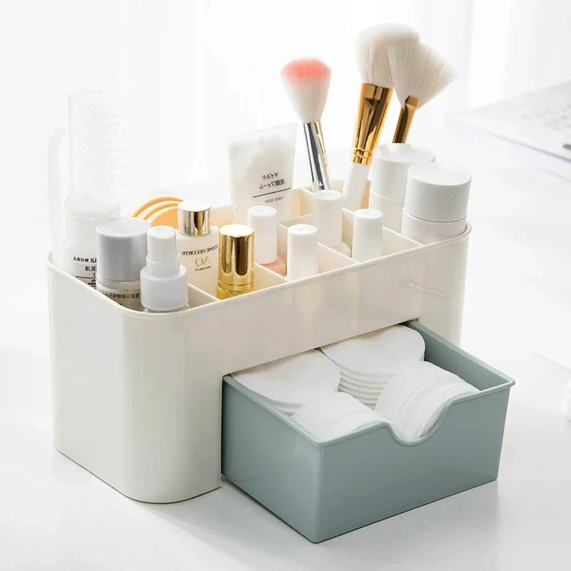 Double-Layer-Plastic-Makeup-Organizers-Storage-Box-Cosmetic-Drawers ...