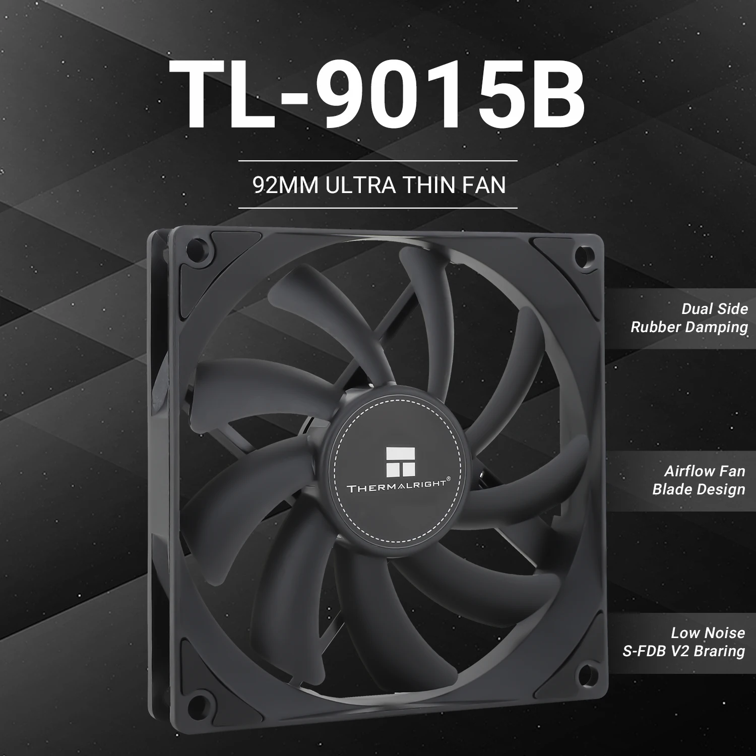 Thermalright 90mm Case Fan TL-9015/9015B/9015W/9015R Cooling Fan Slim ...