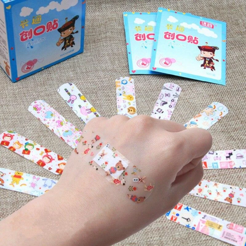 100pcs Waterproof Breathable Band Aid Cute Cartoon Bandaids Hemostasis ...