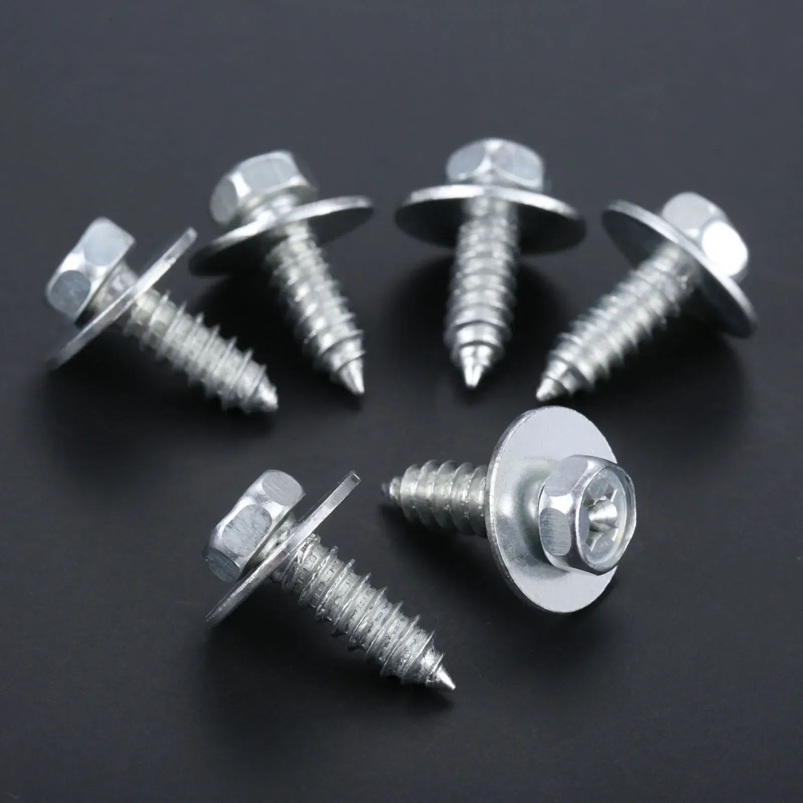 20Pcs Silver Metal Rivets Auto Body Screw Interior Door Trim Panel ...
