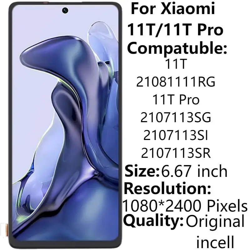 Pantalla-LCD-Original-de-6-67-pulgadas-para-Xiaomi-Mi-11T-21081111RG ...