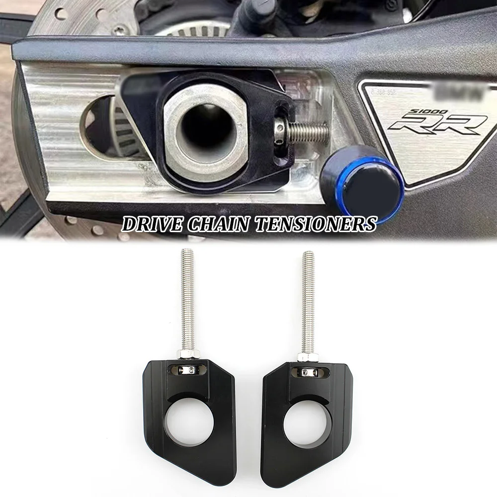 Motorcycle-CNC-Aluminum-Rear-Axle-Chain-Adjusters-Tensioners-Spool-For ...