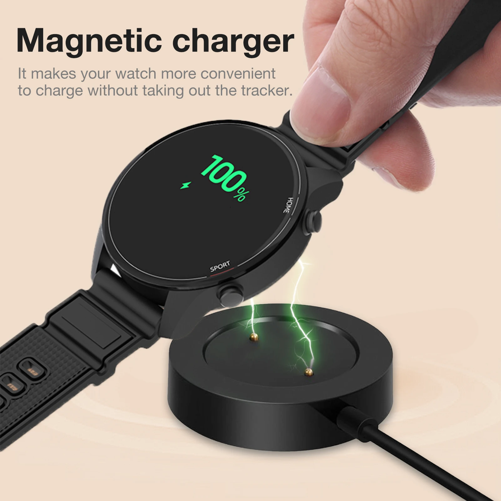 Base De Carga Para Reloj Inteligente Xiaomi Mi, Adaptador De Cargador ...