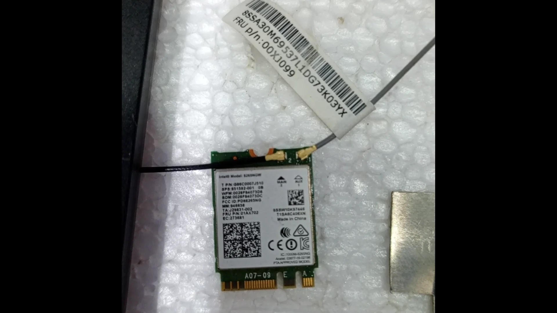 Dual Band Wifi + Bluetooth intel 8265NGW M2 WiFi Card Branded | Daraz.pk