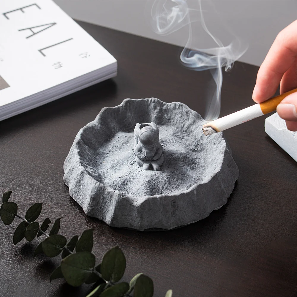 Creative-Lunar-Surface-Ash-Tray-Home-Decor-Art-Design-Crafts-Living ...