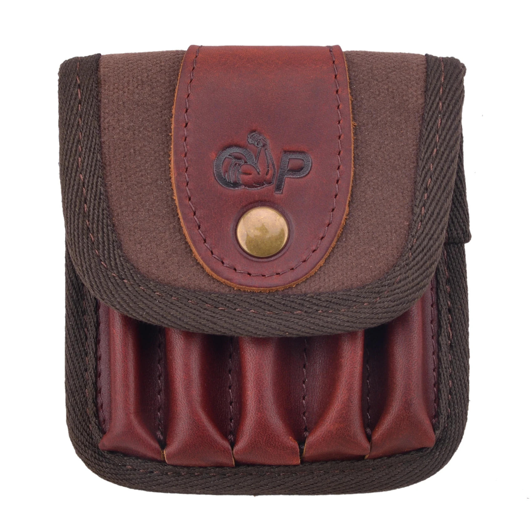 Tactical-5-Rounds-Rifle-Cartridge-Ammo-Holder-Clip-Wallet-Leather ...