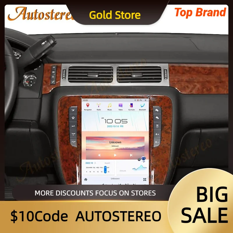 Carplay-Tesla-Screen-Android-11-Car-GPS-Navigation-For-GMC-Yukon ...
