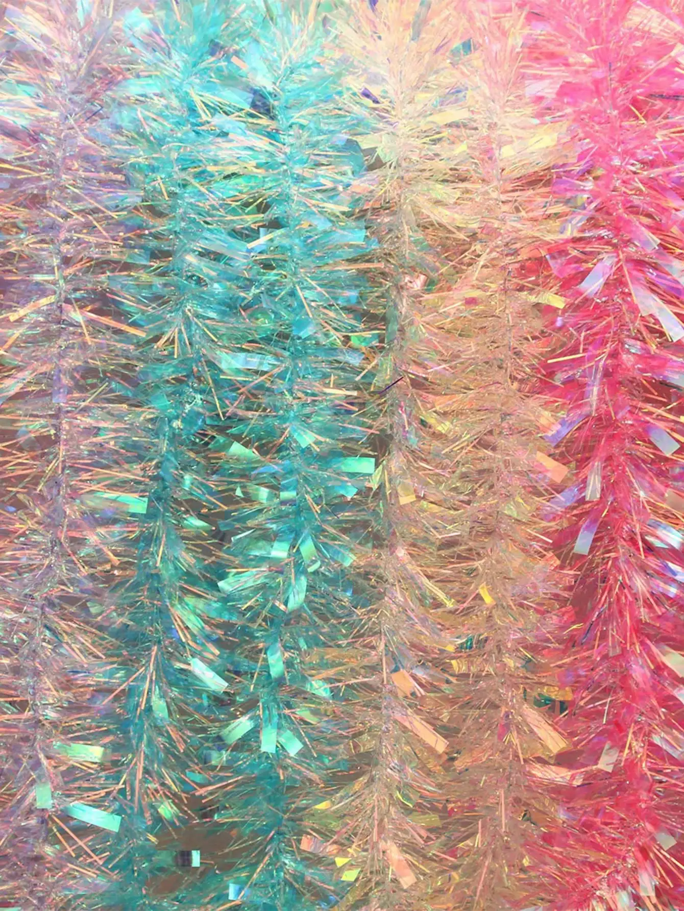 Grinalda-Foil-Pink-Natal-Grinalda-Glitter-Wrap-Decora-o-para-rvore-de ...