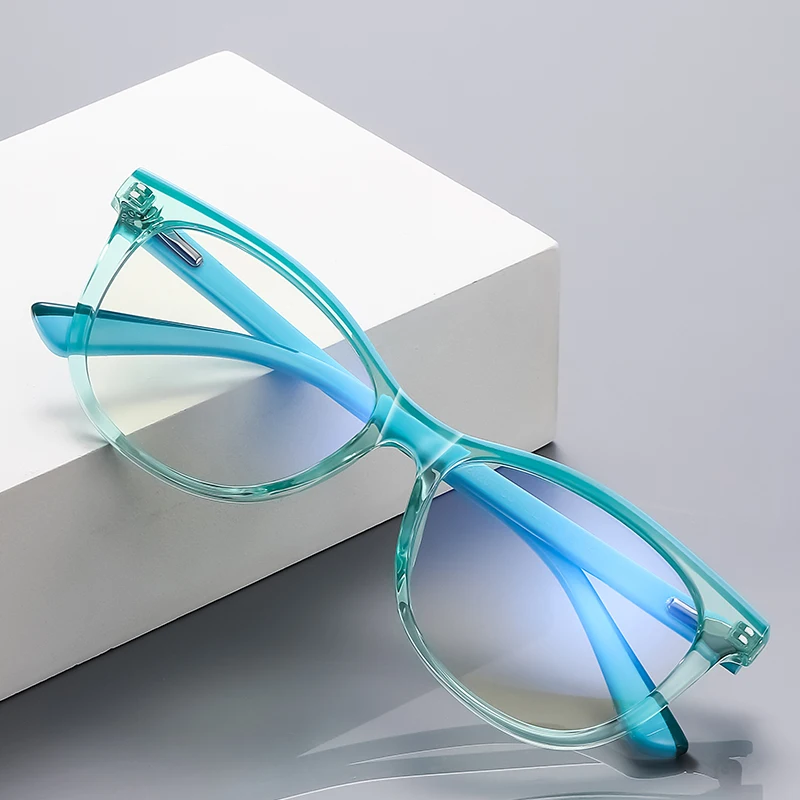 Girl's Fashion Blue Light Blocking Glasses Frame Radiation Protection ...