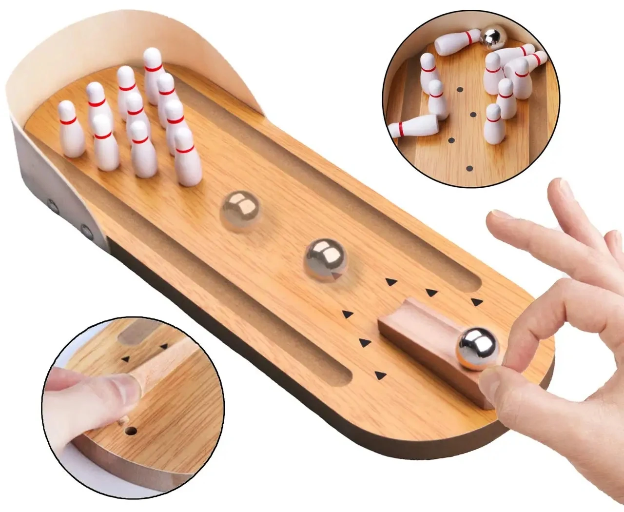 Mini-Wooden-Board-Game-Bowling-Sports-Kids-Toys-Adult-Children-Desktop ...