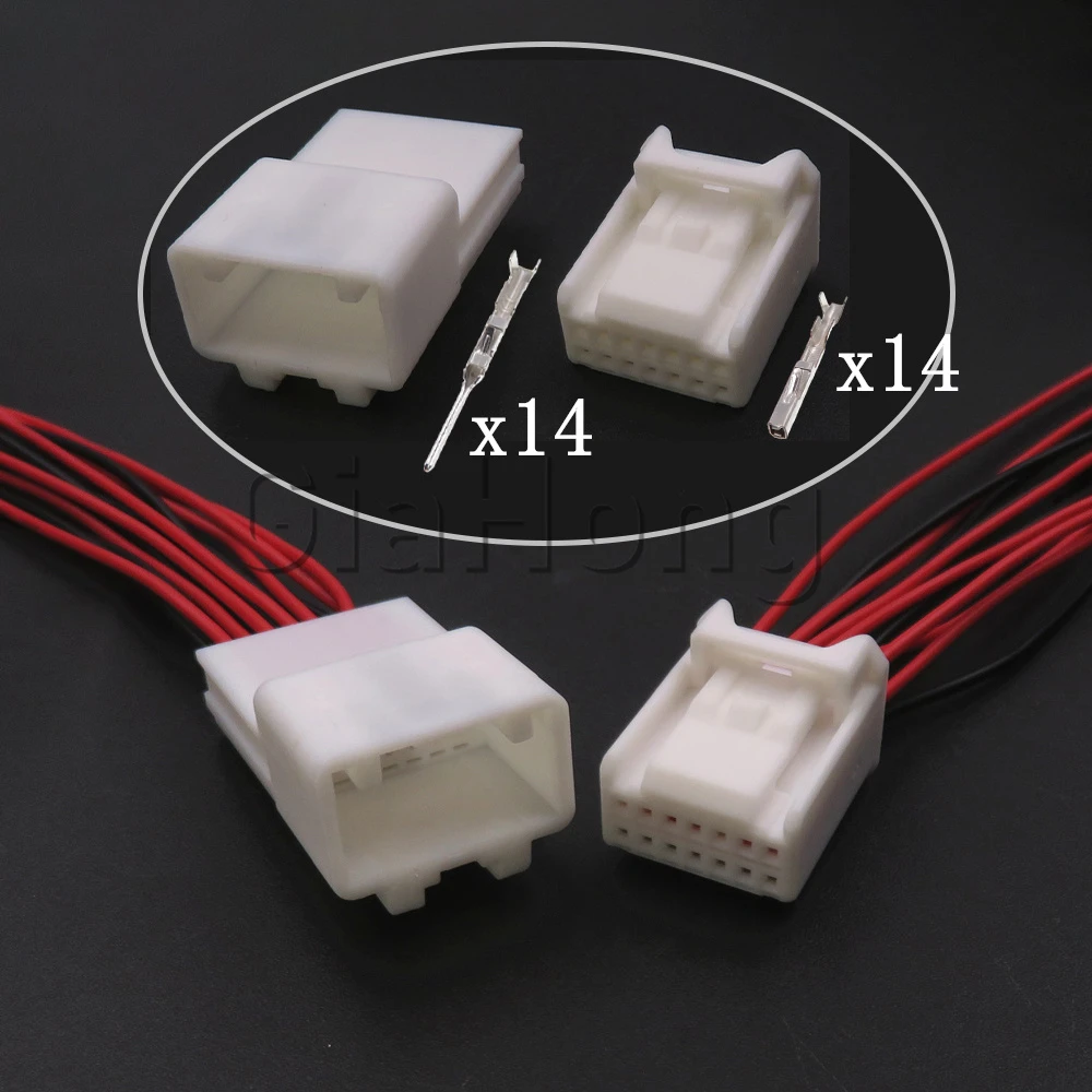 1 Set 14 Ways Auto Modification Parts Car Wire Cable Connector 90980 ...