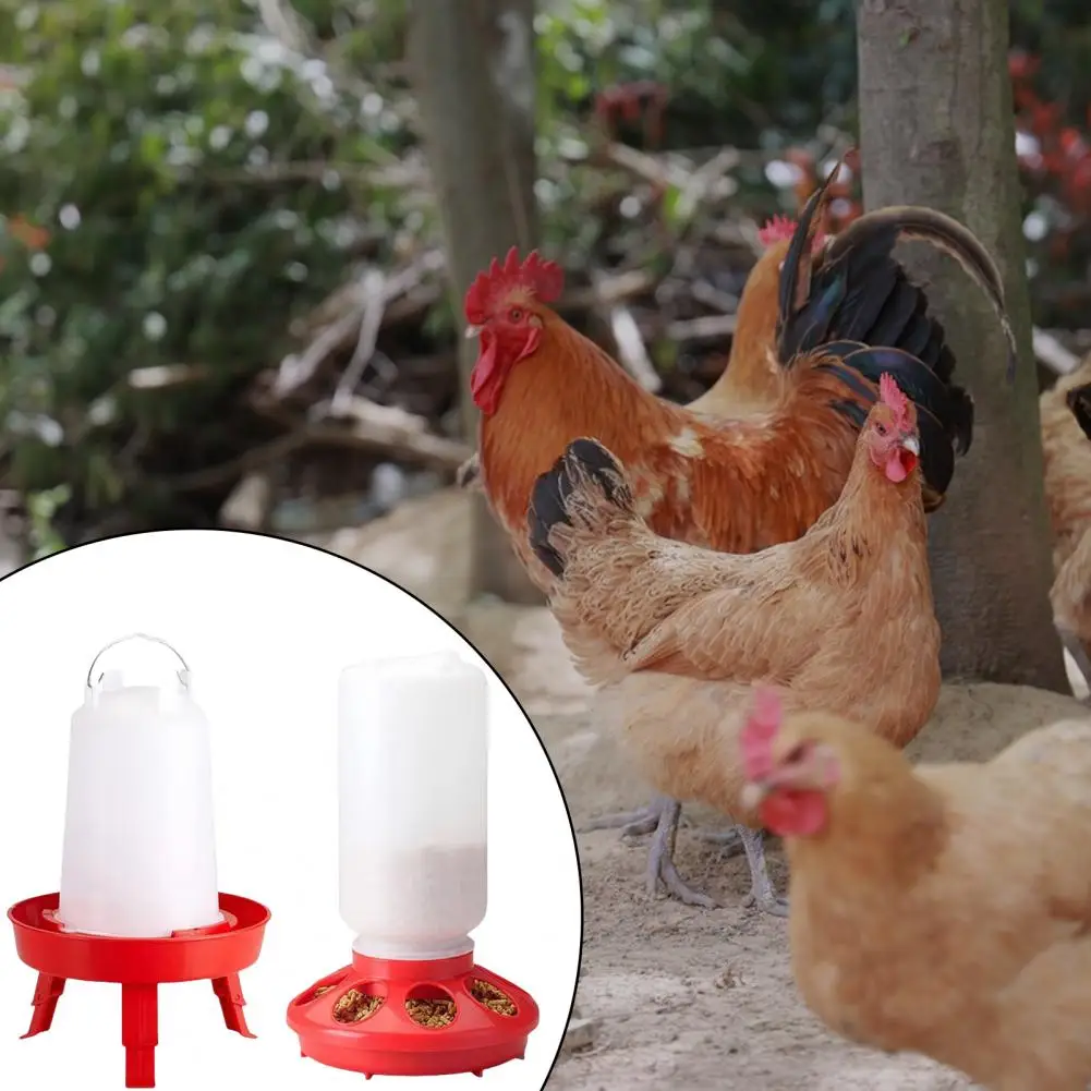 Chicken Feeder Foldable Legs Design Chicken Waterer Large Capacity ...