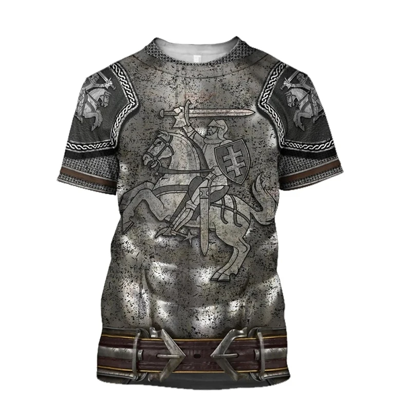 3d-printing-t-shirt-knight-medieval-armor-man-knight-temple-army-t ...