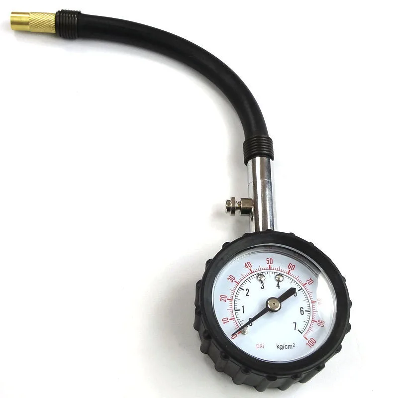 Universal Long Tube Tire Pressure Gauge Meter 0-100 Psi High-precision ...
