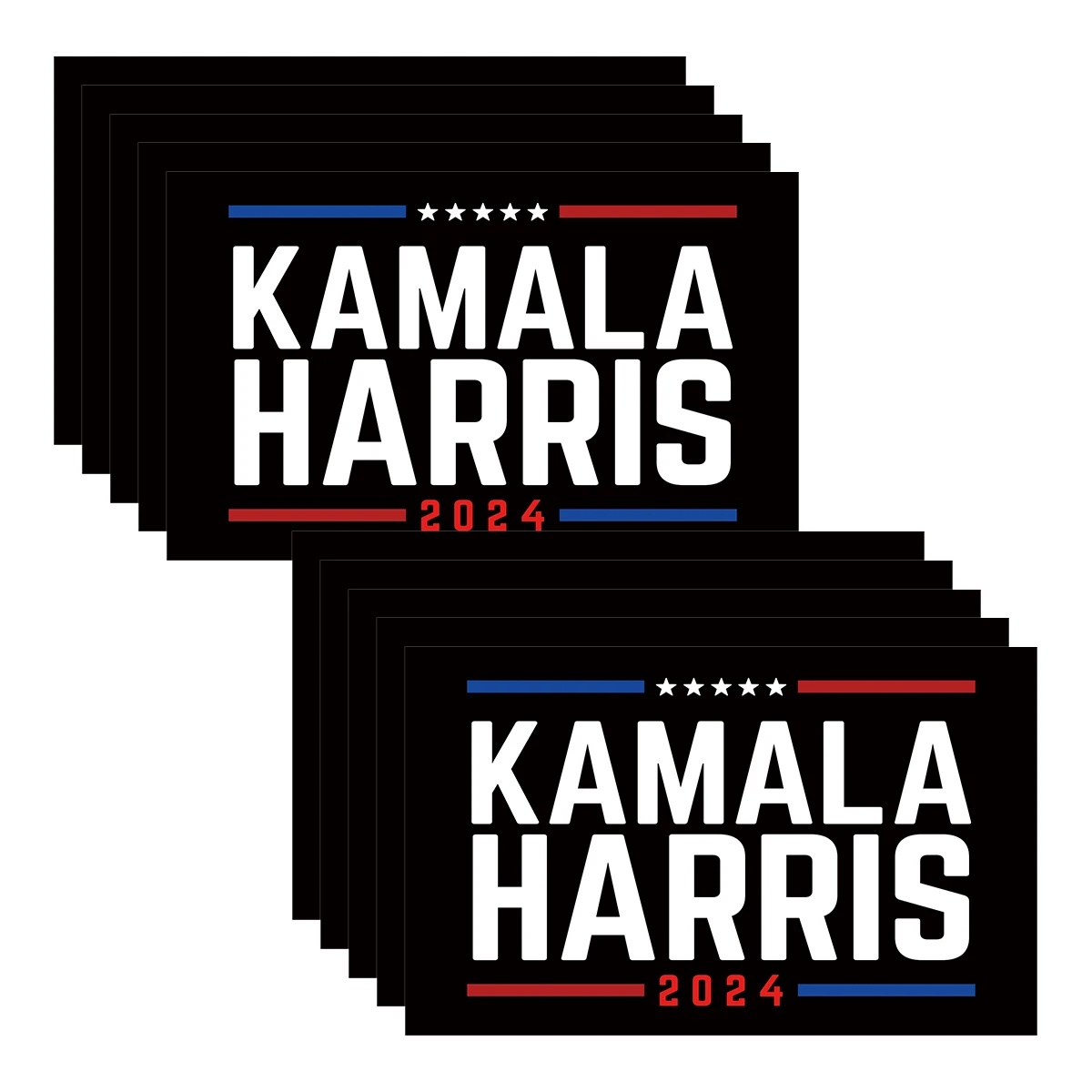 10-Sheets-Kamala-Harris-2024-President-Campaign-Stickers-Laptop-Window ...