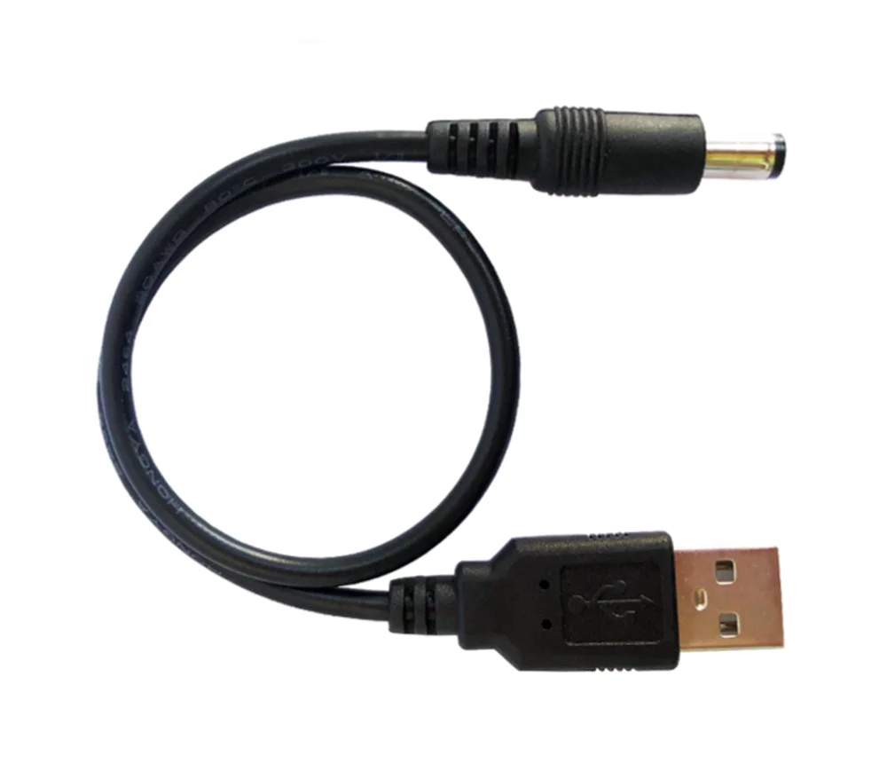 100cm Length Black USB Port DC5V 5.5*2.1mm DC Barrel Power Cable ...