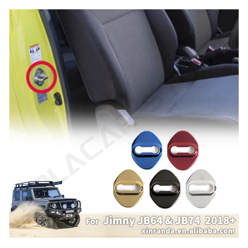 2PCS Car Door Lock Cover Protection Accessories For Suzuki Jimny JB64 ...
