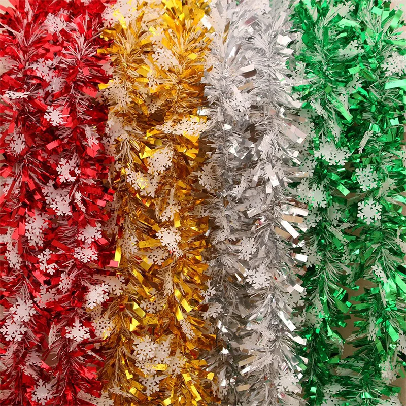 1pc-Christmas-Rainbow-Color-Tinsel-Garland-Wire-Hanging-Xmas-Tree-Decor ...
