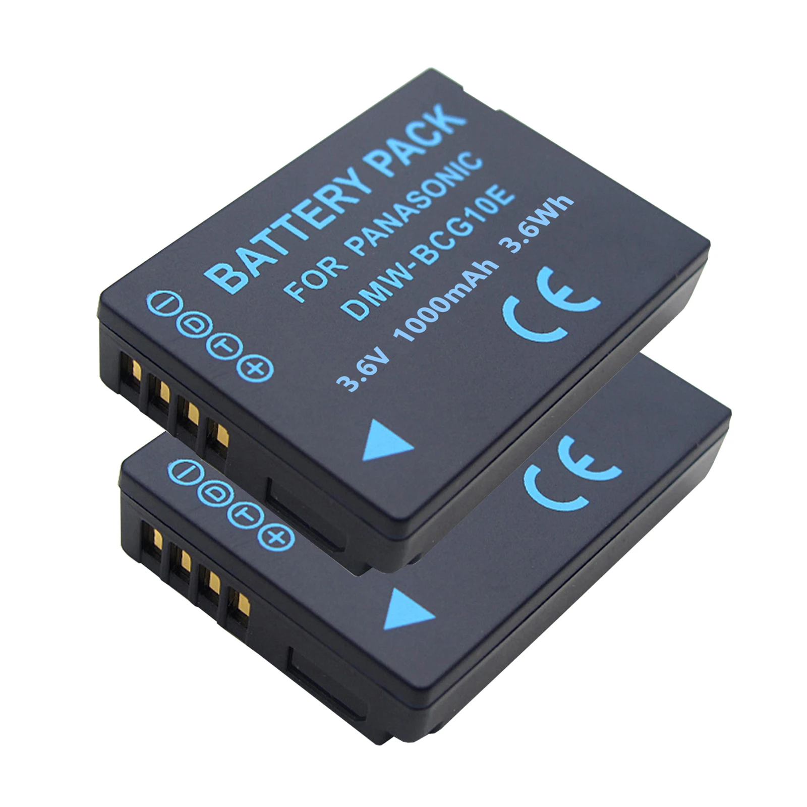 1000mAh DMW-BCG10 BCG10 BCG10E Batterie pour Panasonic Lumix DMC-3D1 DMC-TZ7 DMC-TZ8 DMC-TZ10 ...