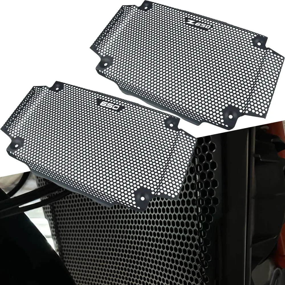 Motorcycle-Radiator-Guard-Grille-Cover-Parts-For-Kawasaki-Ninja-650 ...