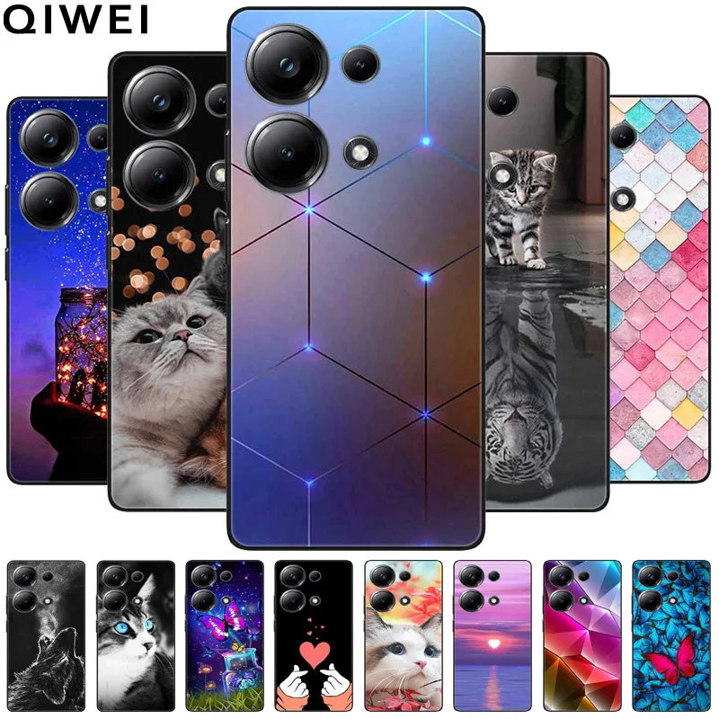 For-Xiaomi-Poco-M6-Pro-Case-Soft-Silicone-Luxury-Shockproof-Cover-for ...