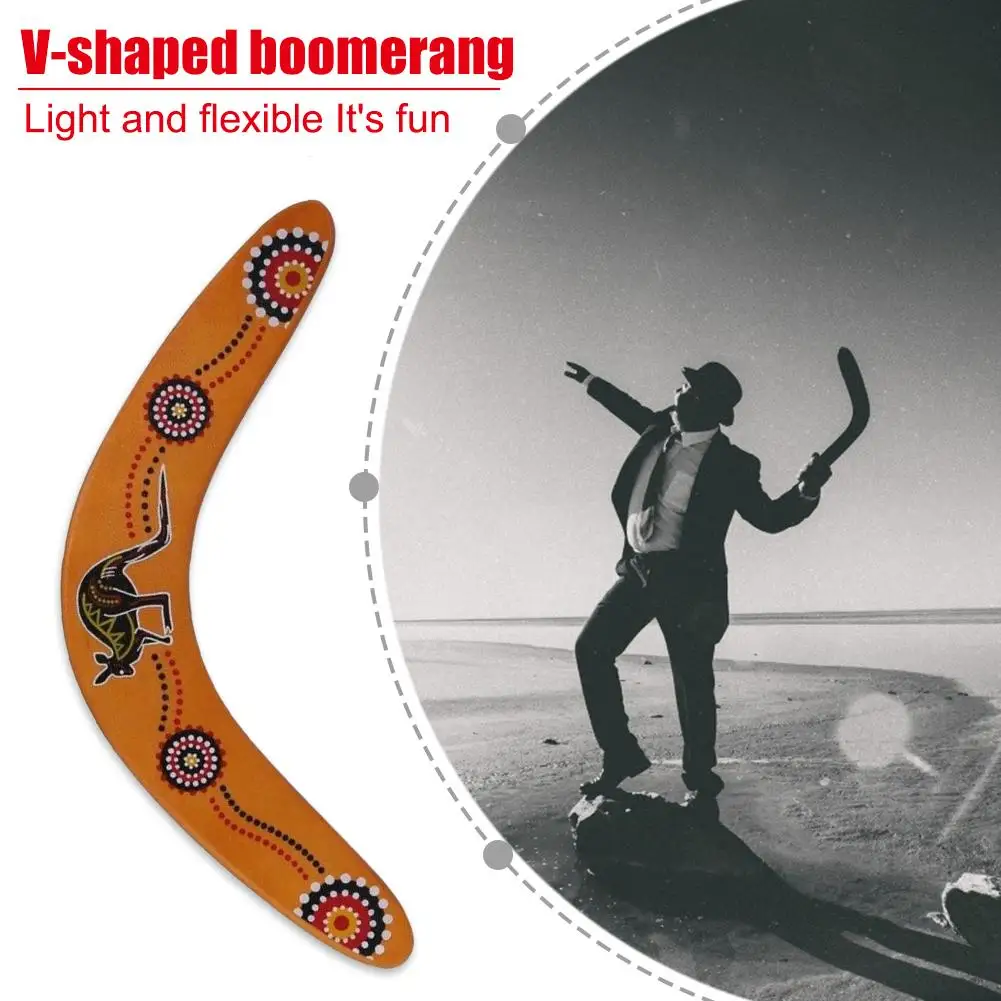 Wooden-Kangaroo-Throwback-Boomerang-Creative-Flying-Disc-Throw-Catch ...