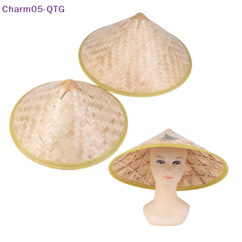 NEW 1PC Rice Farmer Hat For Men Women Chinese Bamboo Hat For Adult ...