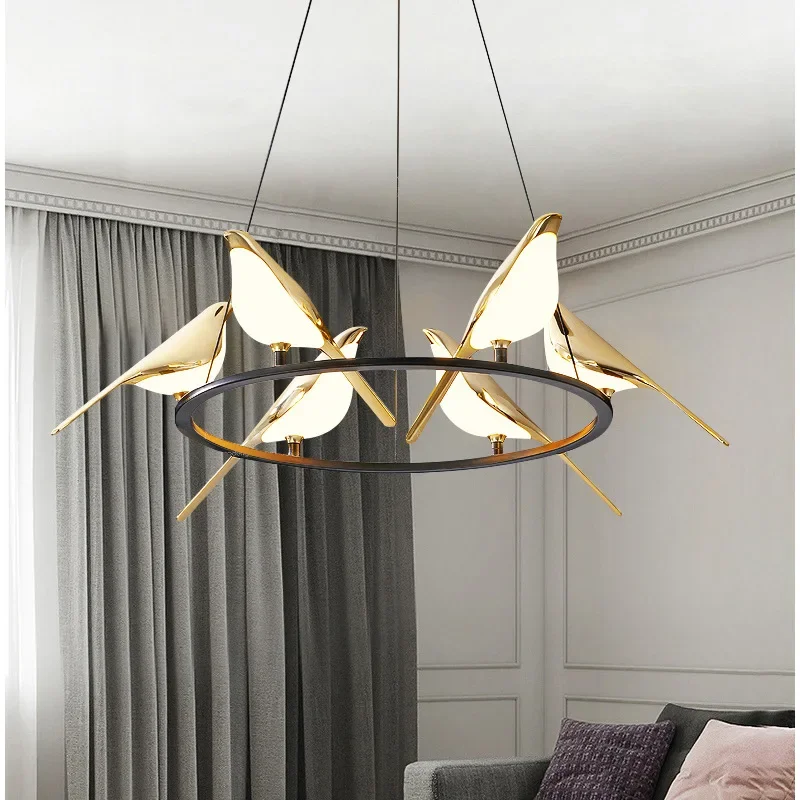 Magpie-Ceiling-Chandelier-Modern-Luxury-Bedroom-Bird-Led-Lights ...