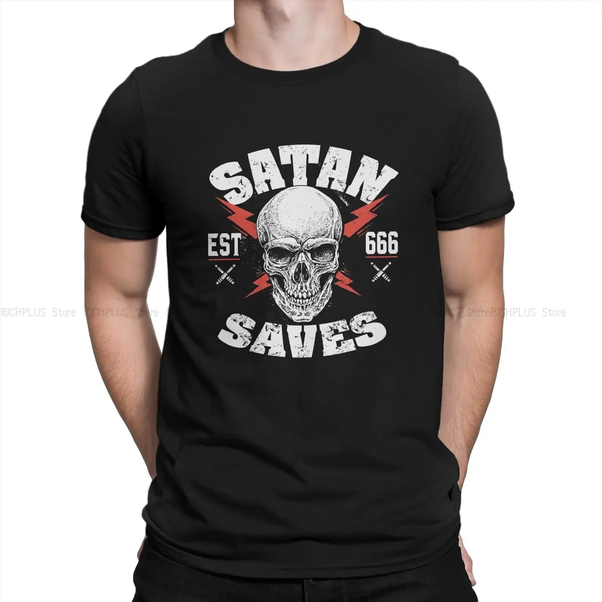 Baphomet-Satan-Lucifer-TShirt-for-Men-Satanic-Saves-Skull-Halloween ...