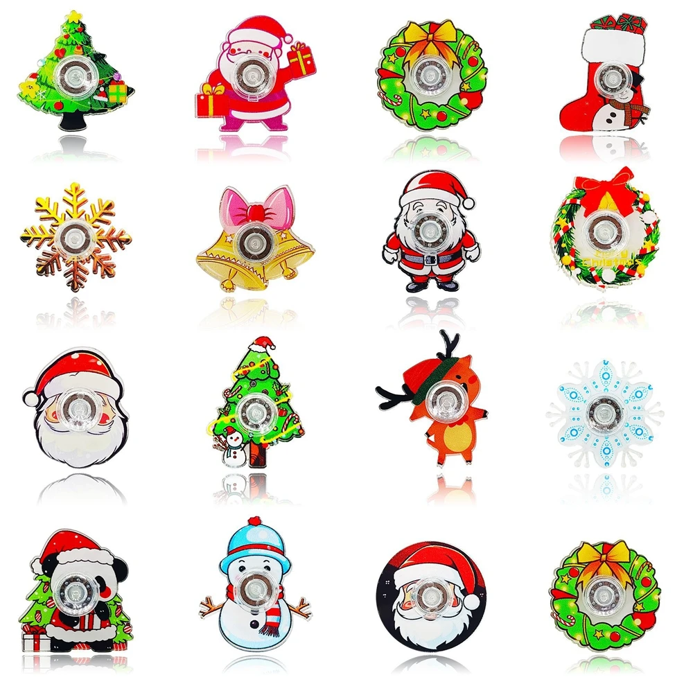 Christmas 10PCS Fingertip Gyro Toy Santa Claus Christmas Tree Creative ...