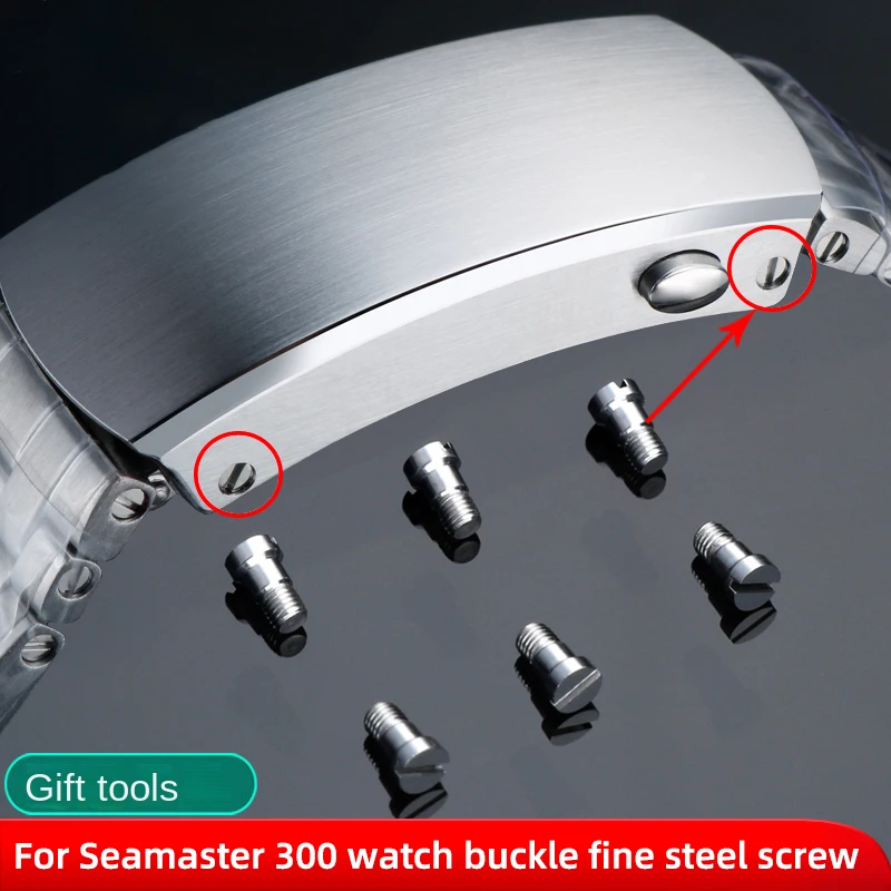 Tornillo-de-hebilla-para-reloj-Omega-Seamaster-300-correa-de-acero ...