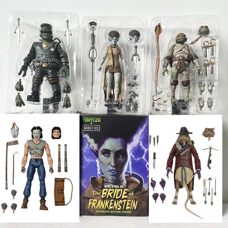 Neca Leonardo As Hunchback Michelangelo Mummy Raphael Frankenstein ...