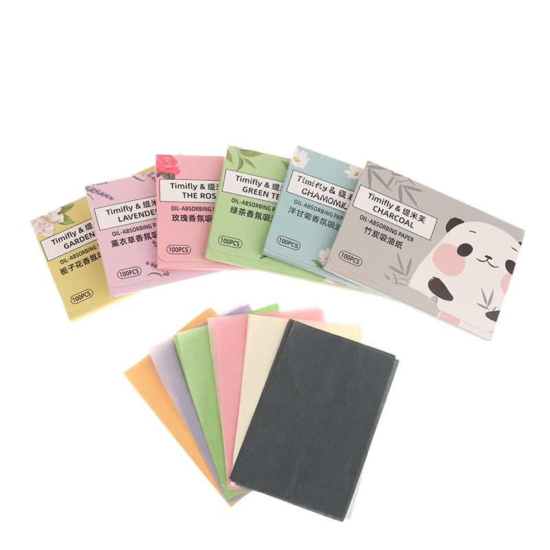 100Pcs-new-Face-Oil-Blotting-Paper-Protable-Matting-Face-Wipes-Facial ...
