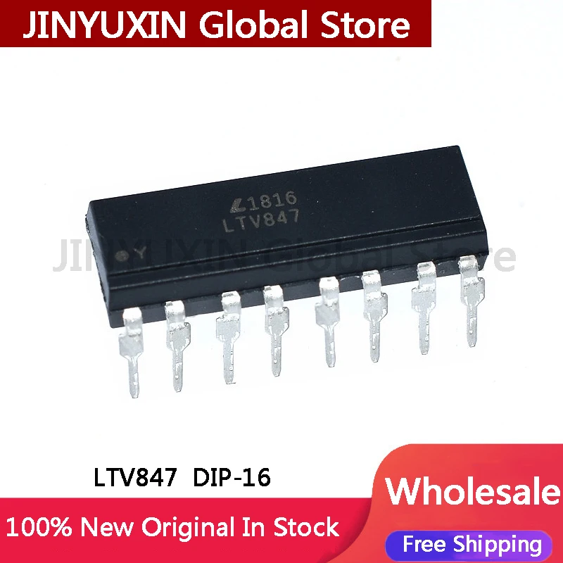 10-100Pcs LTV847 DIP-16 IC Chip In Stock Wholesale - AliExpress 502