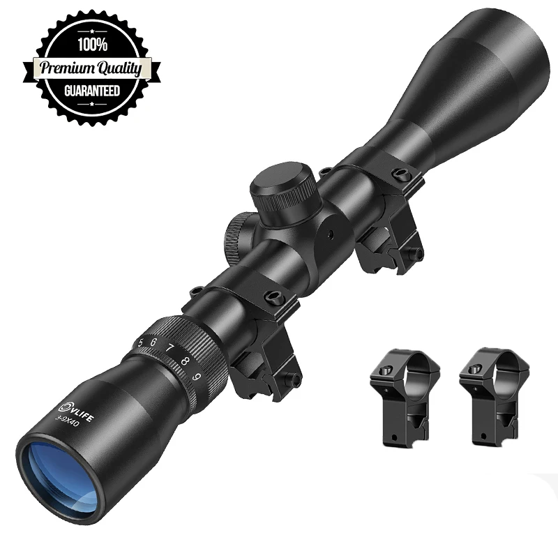 Optical-Telescope-Rifle-Scopes-3X-9X-Magnification-Adjustment-40MM-Full ...