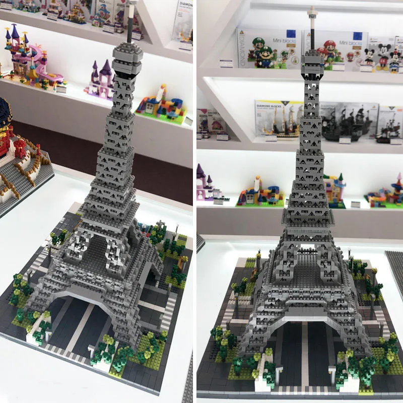 3585pcs World Architecture Model Building Blocks Paris Eiffel Tower ...