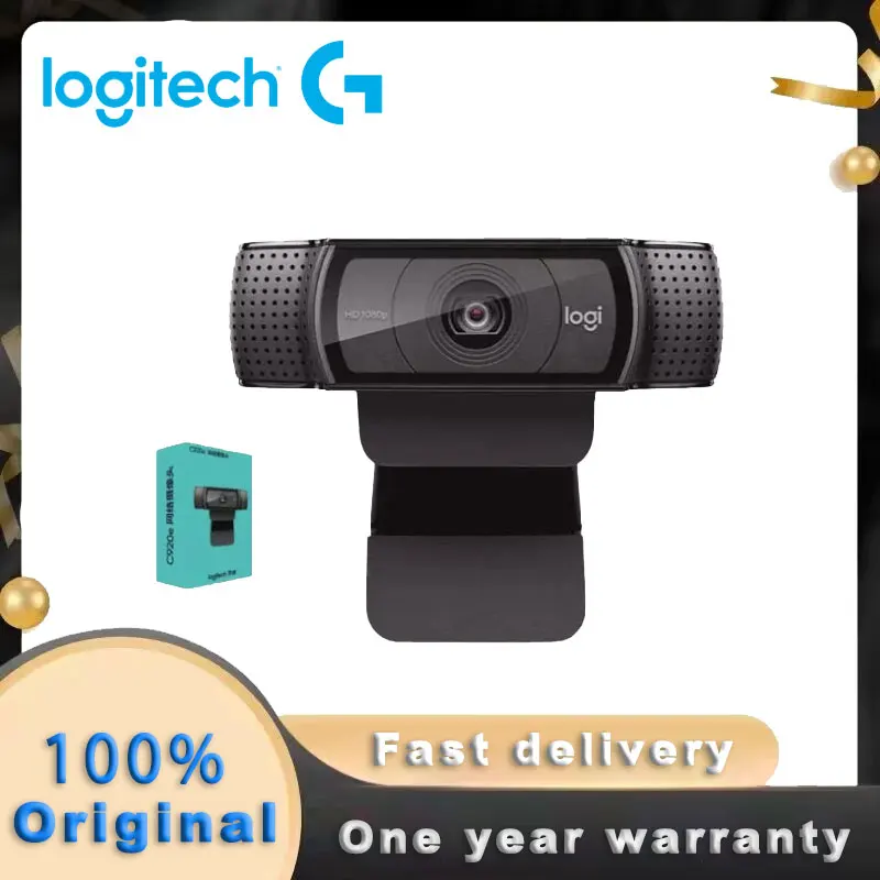 Logitech-C920e-HD-Webcam-Video-Chat-Web-Recording-Smart-USB-Camera ...