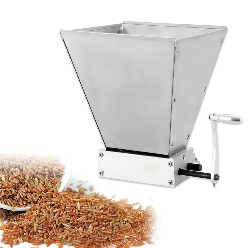 4L-Stainless-Steel-Malt-Crusher-Adjustable-Barley-Grinder-Low-Speed ...