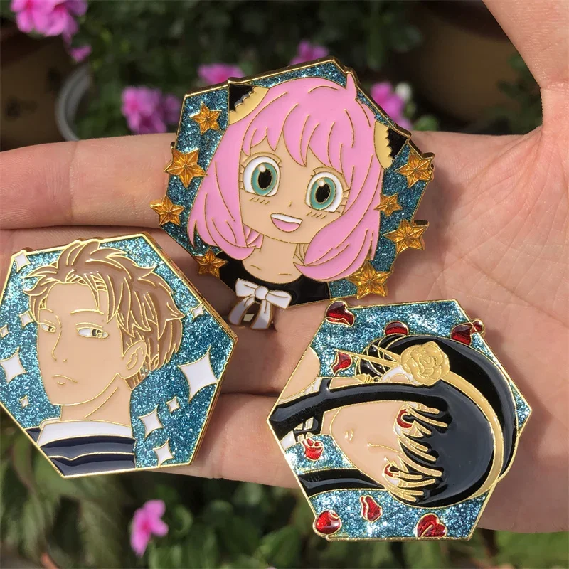 Anime-SPY-Cosplay-Metal-Yor-Forger-Anya-Forger-Pin-Badge-Brooch-Alloy ...