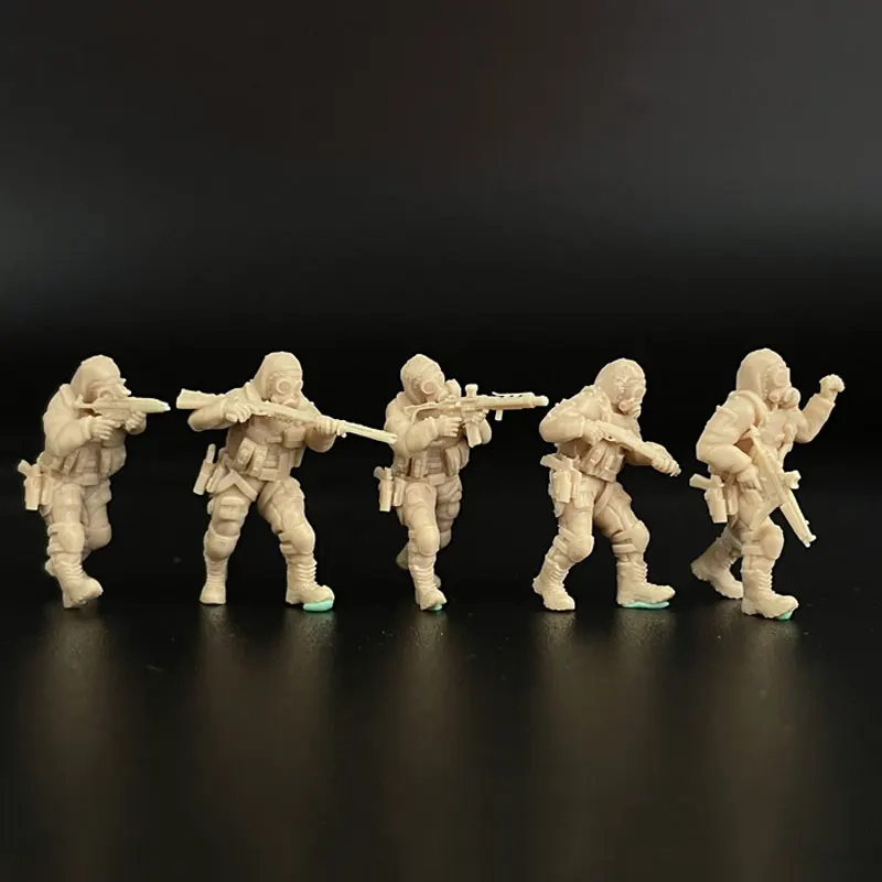 1/72 Scale Model British SAS Special Forces Soldiers 5 Figures Resin ...
