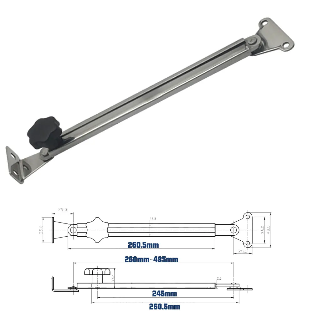 Brand-New-Boat-Stainless-Steel-Telescoping-Hatch-Window-Adjuster-and ...