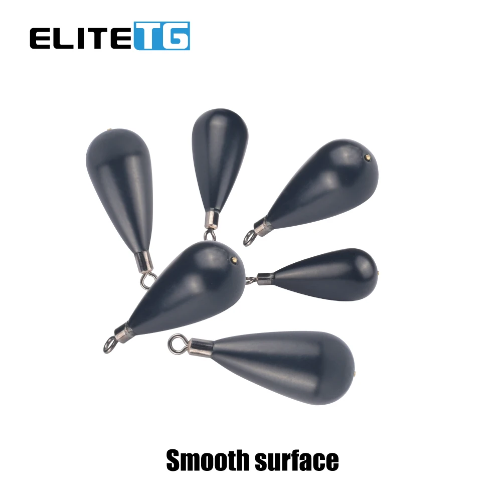 Elite TG 10PCS Tungsten Sinker Tear Drop Shot, Jika Rig Weights, Lead ...