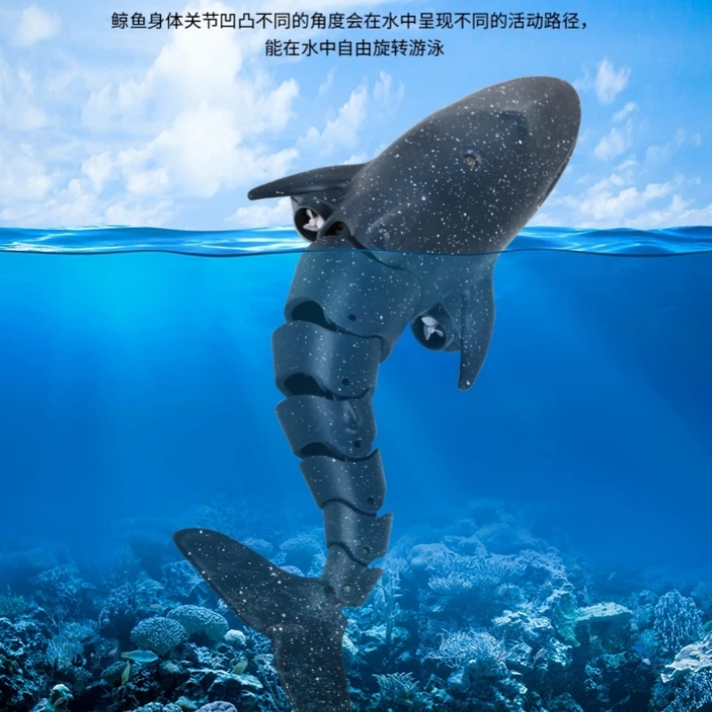 Remote-Control-Water-Spraying-Electric-Shark-Biomimetic-Whale-Swimming ...
