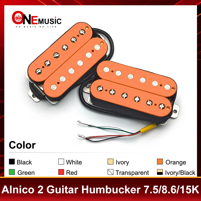 Alnico 2 Electric Guitar Pickup N-50 7-8K/B-52 8-9K or 14-15K Humbucker ...