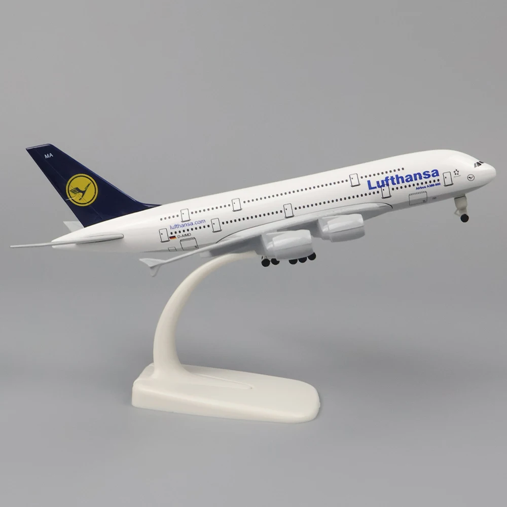 Metal-Aircraft-Airliner-Model-20cm-1-400-Lufthansa-A380-Metal-Replica ...