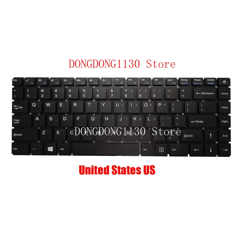 D Laptop Keyboard For Haier X14 PRIDE-K2651 MB 3002012 United States US ...