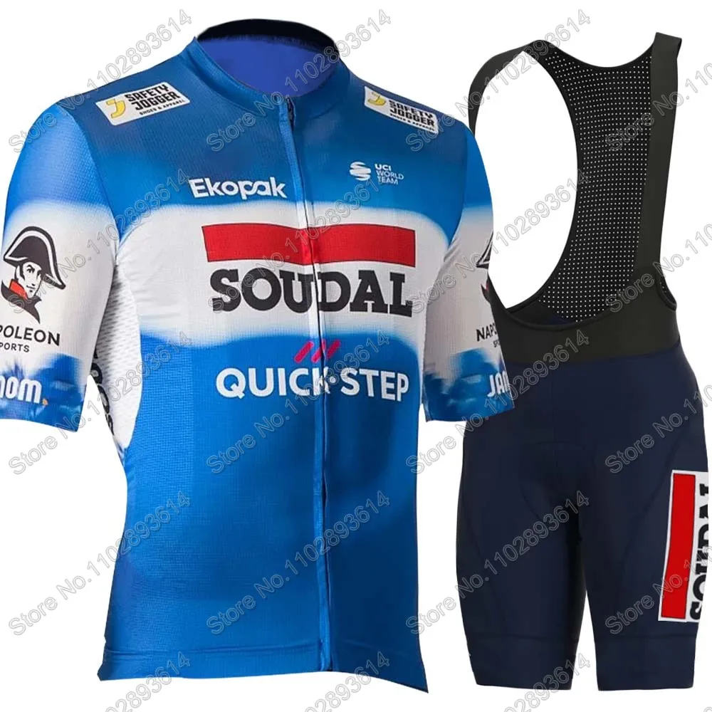 Maillot de cyclisme équipe Belgique Soudal Quick Step - Cuissard à ...