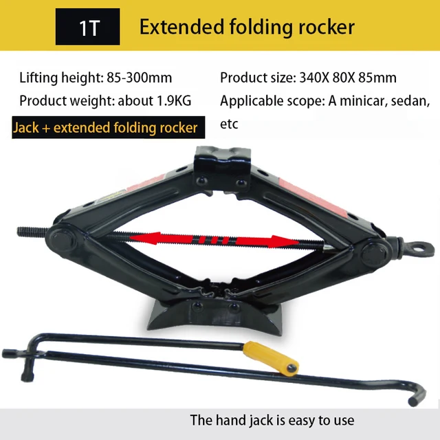 1t, 1.5t, 2 toneladas on-board shear jack carro com uma mão-operado ...